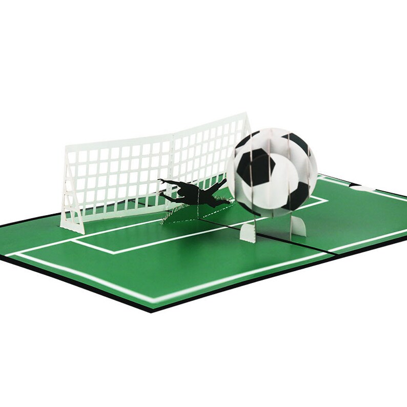 3D Soccer Card for Birthday Card for Mothers Day Card for Valentines ...