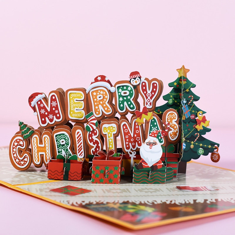 3D Christmas Card 3D Christmas Pop up Card 3D Card for Christmas 3D ...