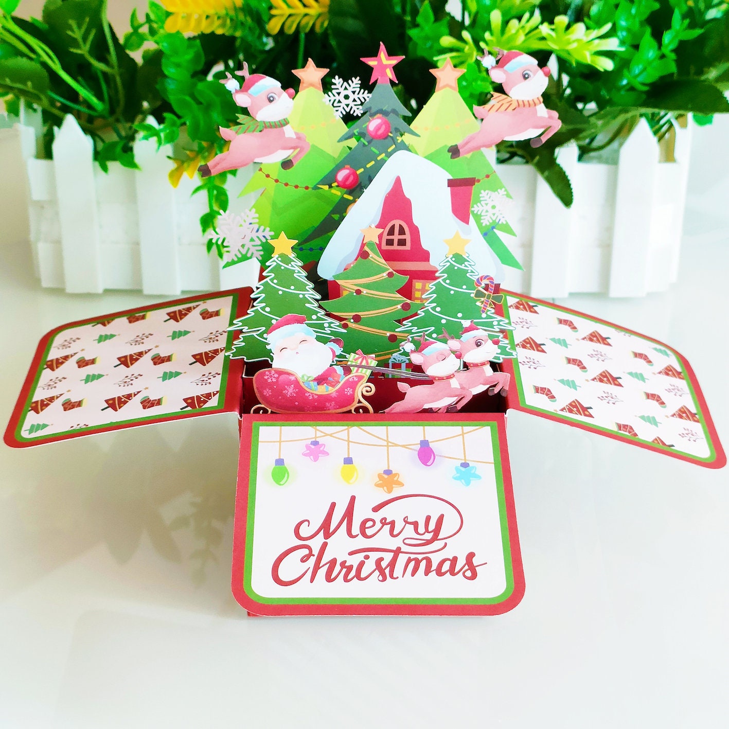 3D Christmas Card 3D Christmas Pop up Card 3D Card for Christmas 3D ...