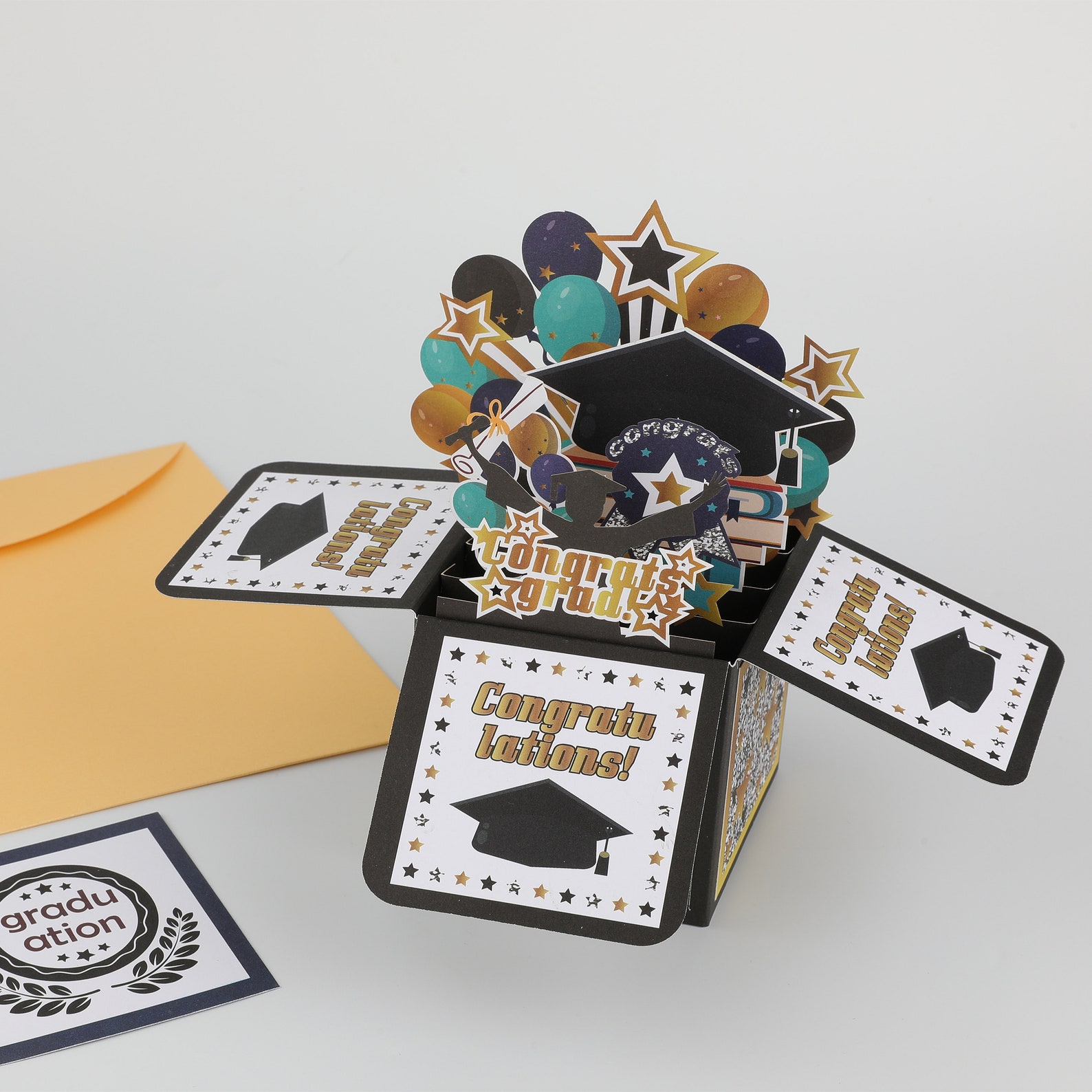 3D Graduation Card for Graduation Card for Him Graduation Card for Her ...