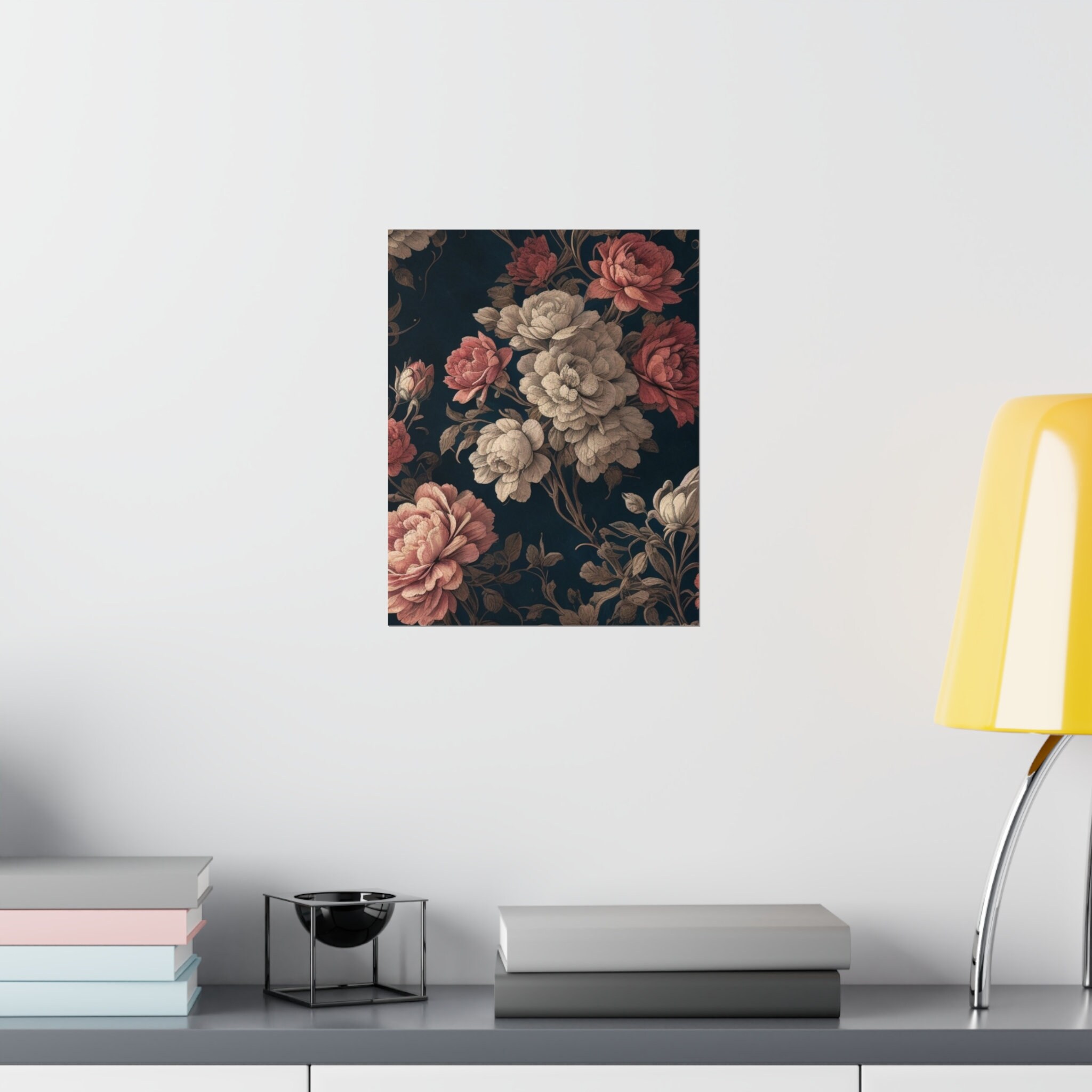 Vintage Flower Art Flower Wall Art Matte Flower Poster Luxury - Etsy