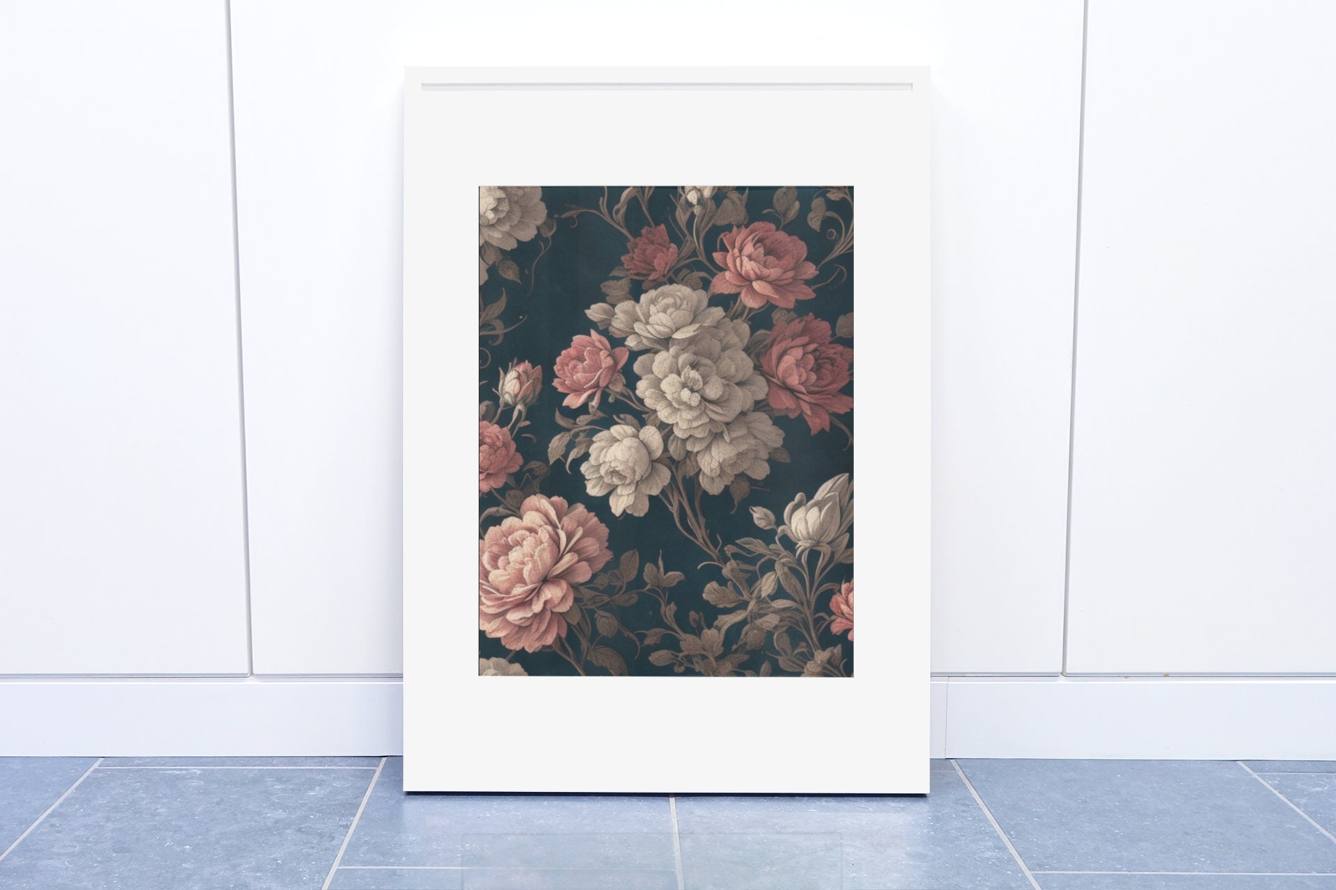 Vintage Flower Art Flower Wall Art Matte Flower Poster Luxury - Etsy