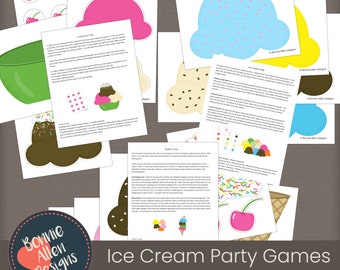 Ice Cream Riddle Me This Ice Cream Birthday Games for Kids Summer ...