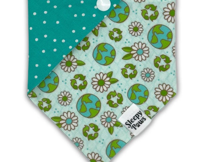 Save Our Earth Day Reduce Reuse Recycle - Pet Dog Cat Snap on ...