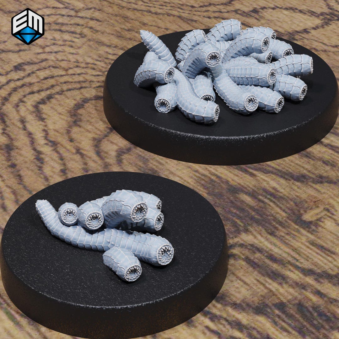 Worm Swarm | Medium | Small | Tabletop Miniatures | Dungeons and ...