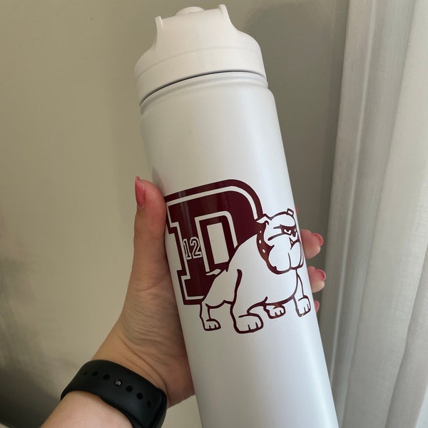 School Logo Water Bottle - Etsy