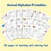 Animals Coloring Pages - Bilingual English and Vietnamese - Etsy