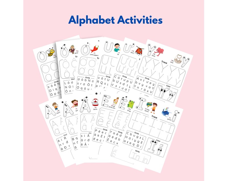 Vietnamese Alphabet Activity Pages - Etsy