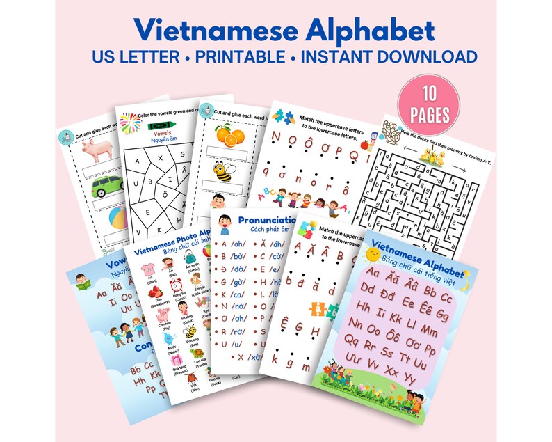 Vietnamese Alphabet - Consonants/vowels/pronunciation/learning ...