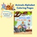 Animals Coloring Pages Bilingual English and Vietnamese - Etsy