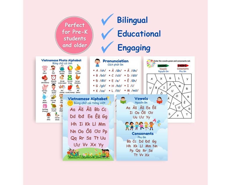 Vietnamese Alphabet - Consonants/vowels/pronunciation/learning ...