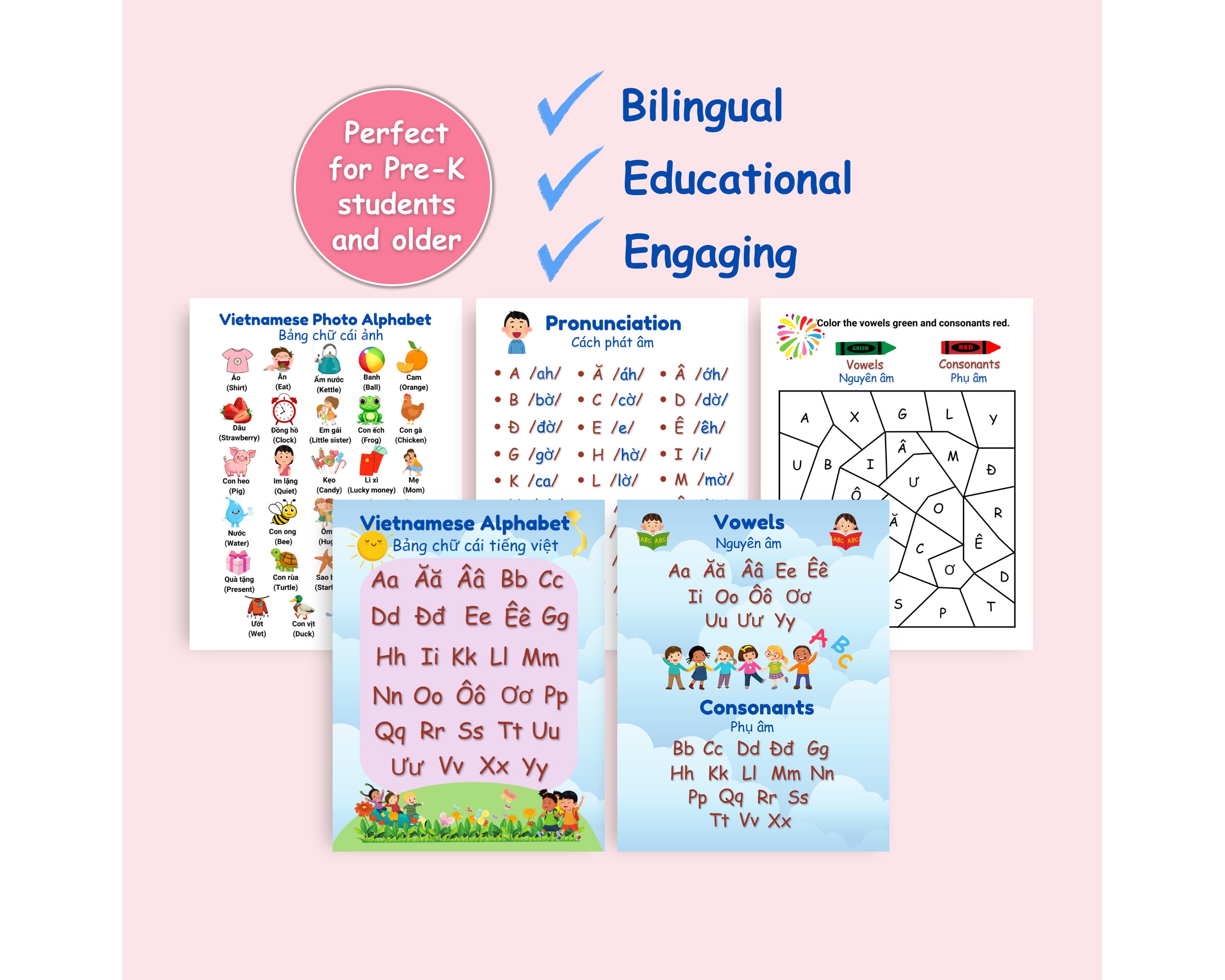 Vietnamese Alphabet - Consonants/vowels/pronunciation/learning ...