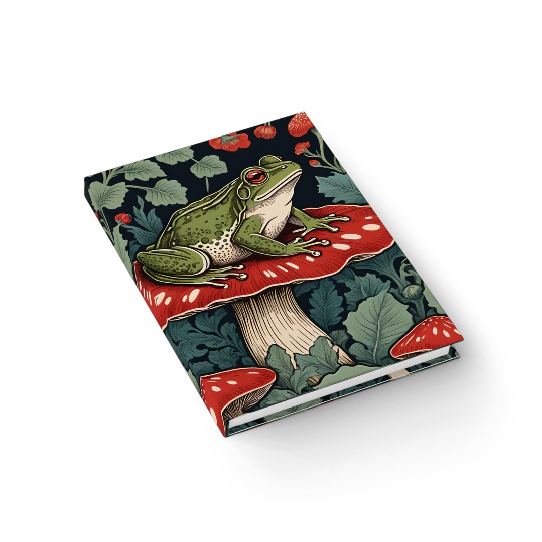 Cottagecore Journal, Cottagecore Frog, William Morris Inspired Frog on ...