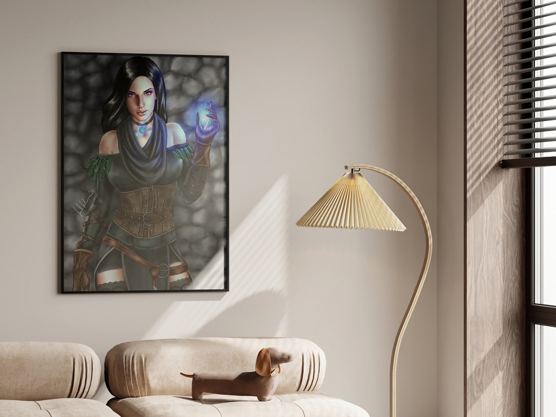 The Witcher Yennefer of Vengerberg Wall Art, the Witcher 3 Art, Digital ...