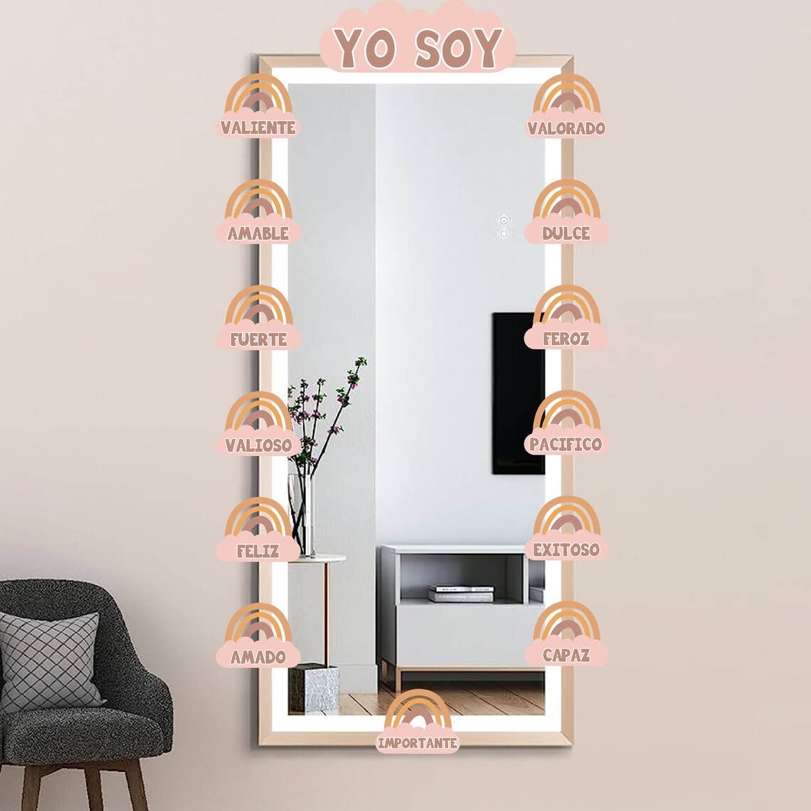 Rainbow Affirmation Station in English and Spanish - Estación De ...