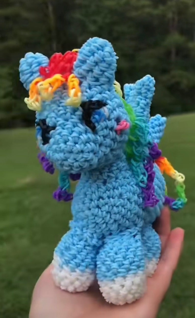 Loomigurumi My Little Pony Rainbow Loom Animal Handmade Rainbow Dash ...