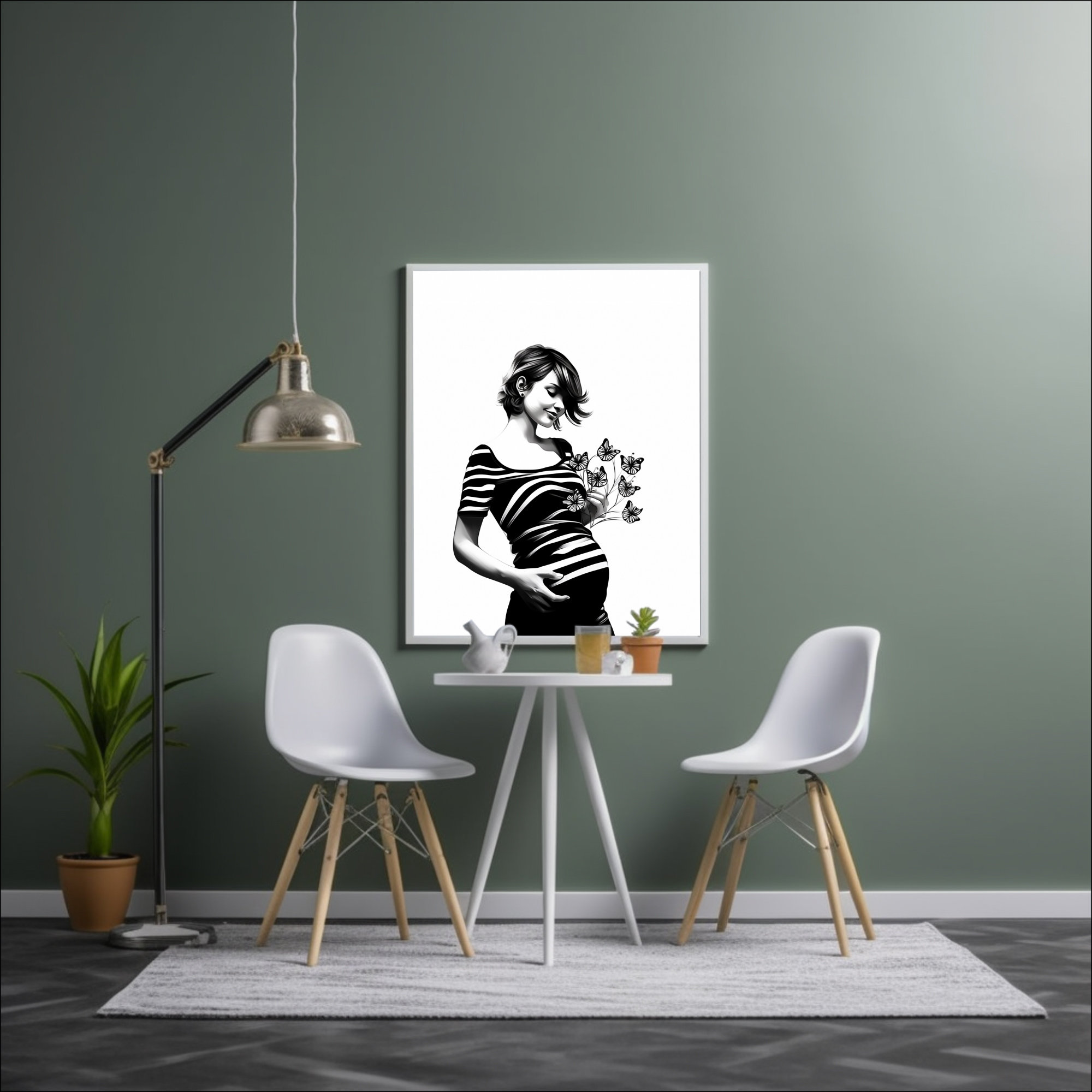 Feminine Minimalist Line Art Minimalist Woman Line Art - Etsy