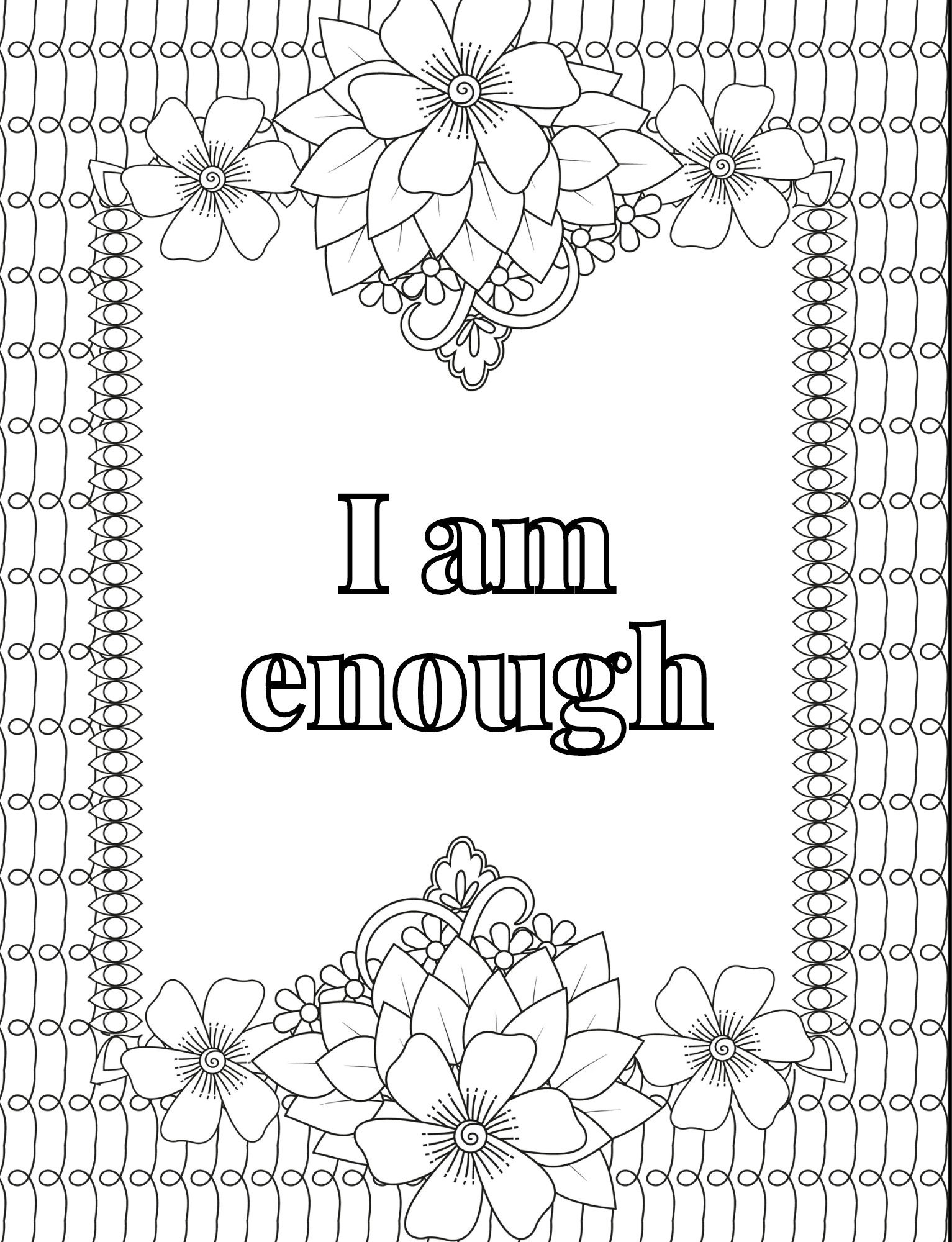 Positive Affirmations Colouring Pages - Etsy