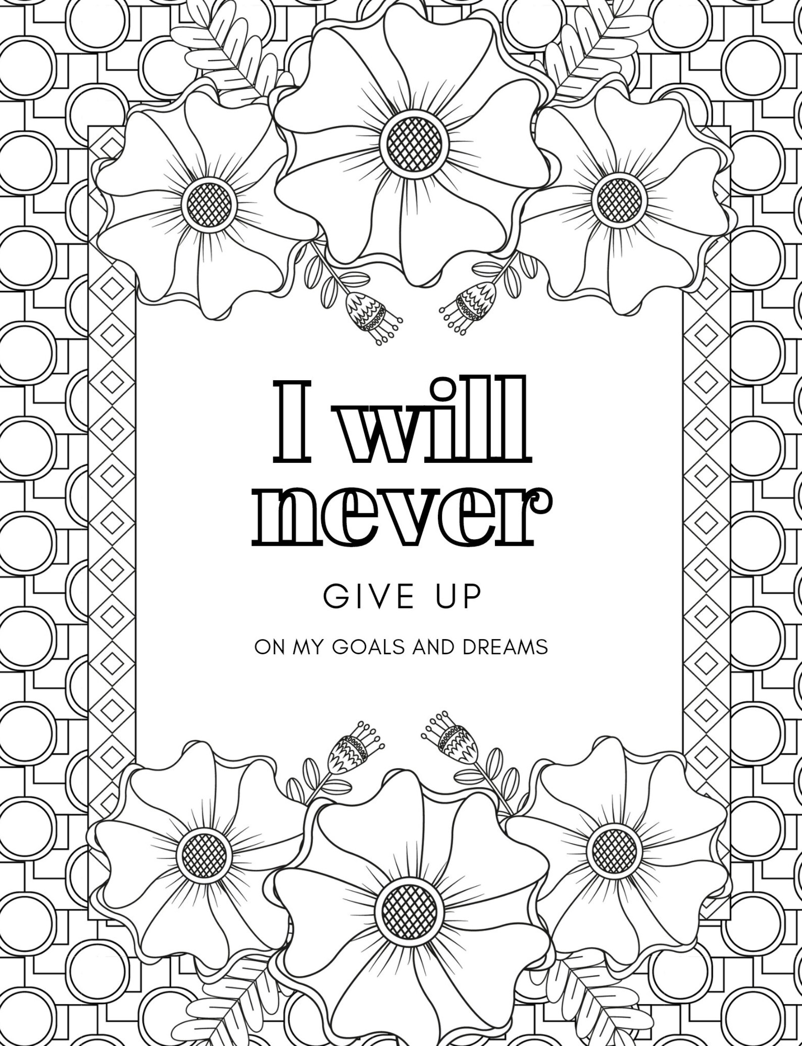 Positive Affirmations Colouring Pages - Etsy