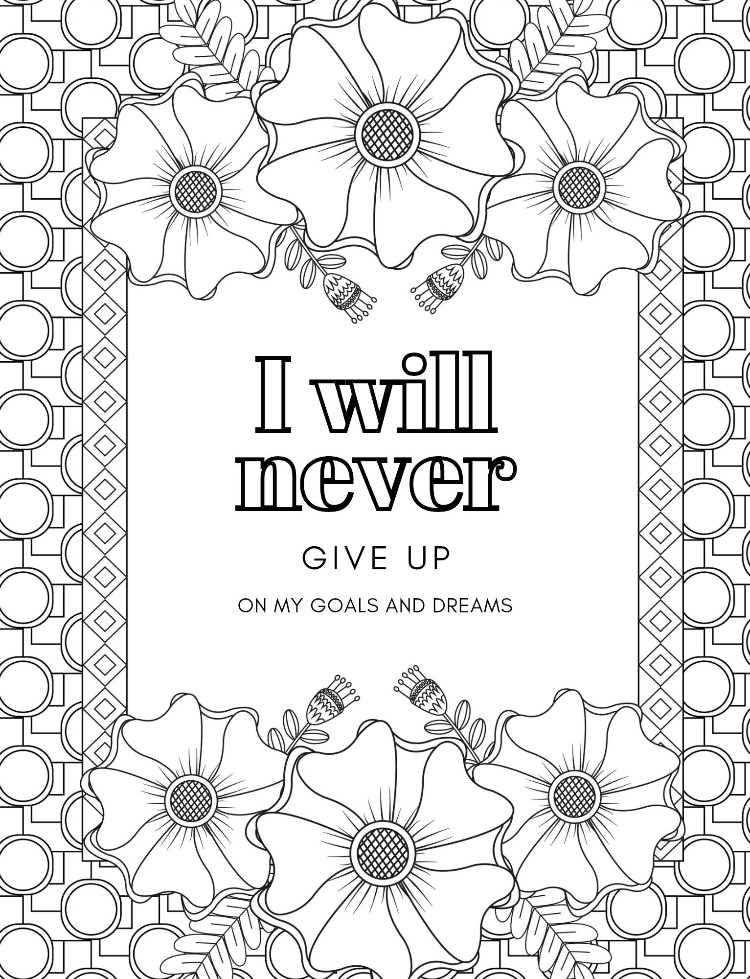 Positive Affirmations Colouring Pages - Etsy