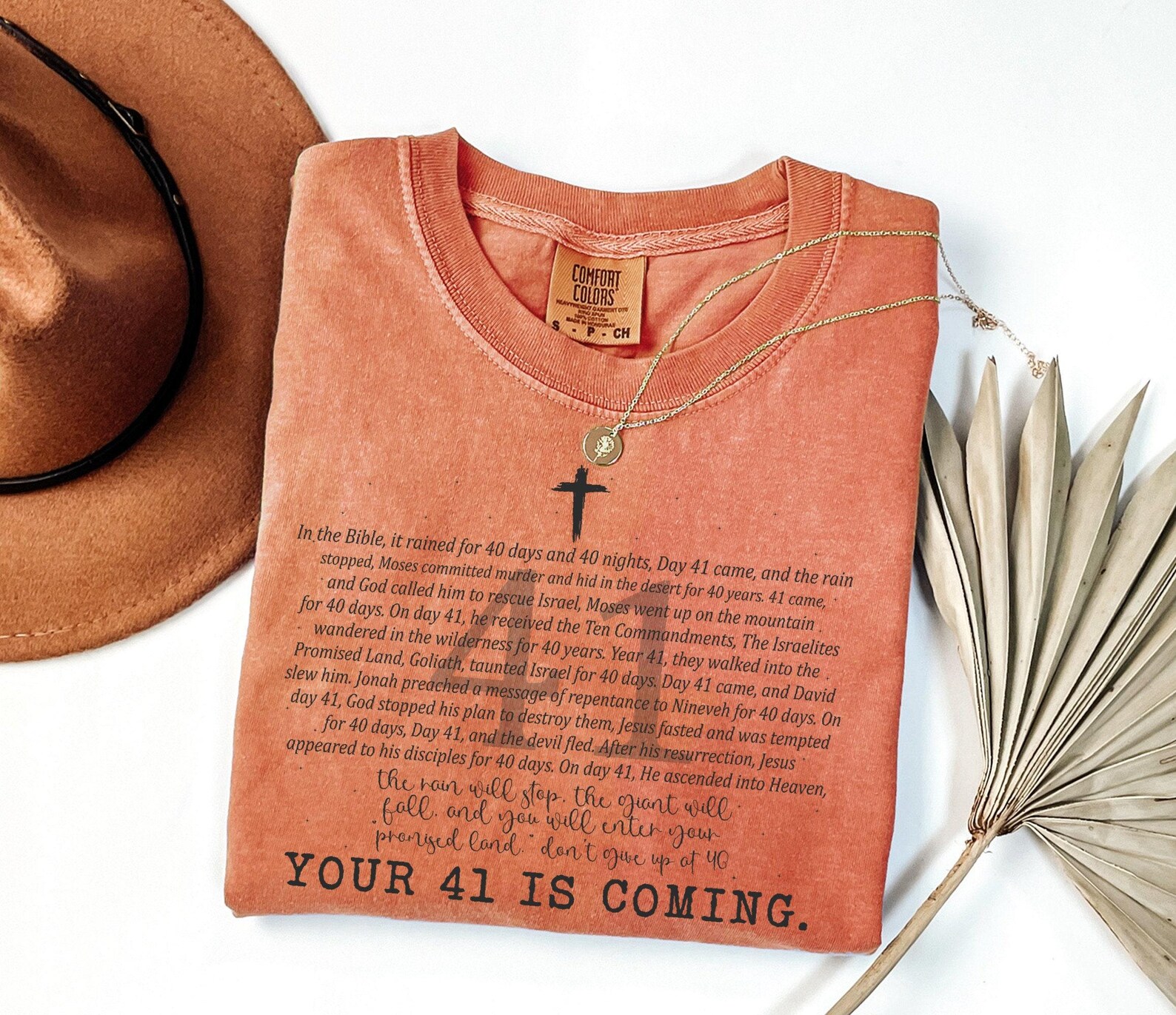 Comfort Colors® Religious Shirt, Jesus Shirt, Your 41 is Coming Jesus ...