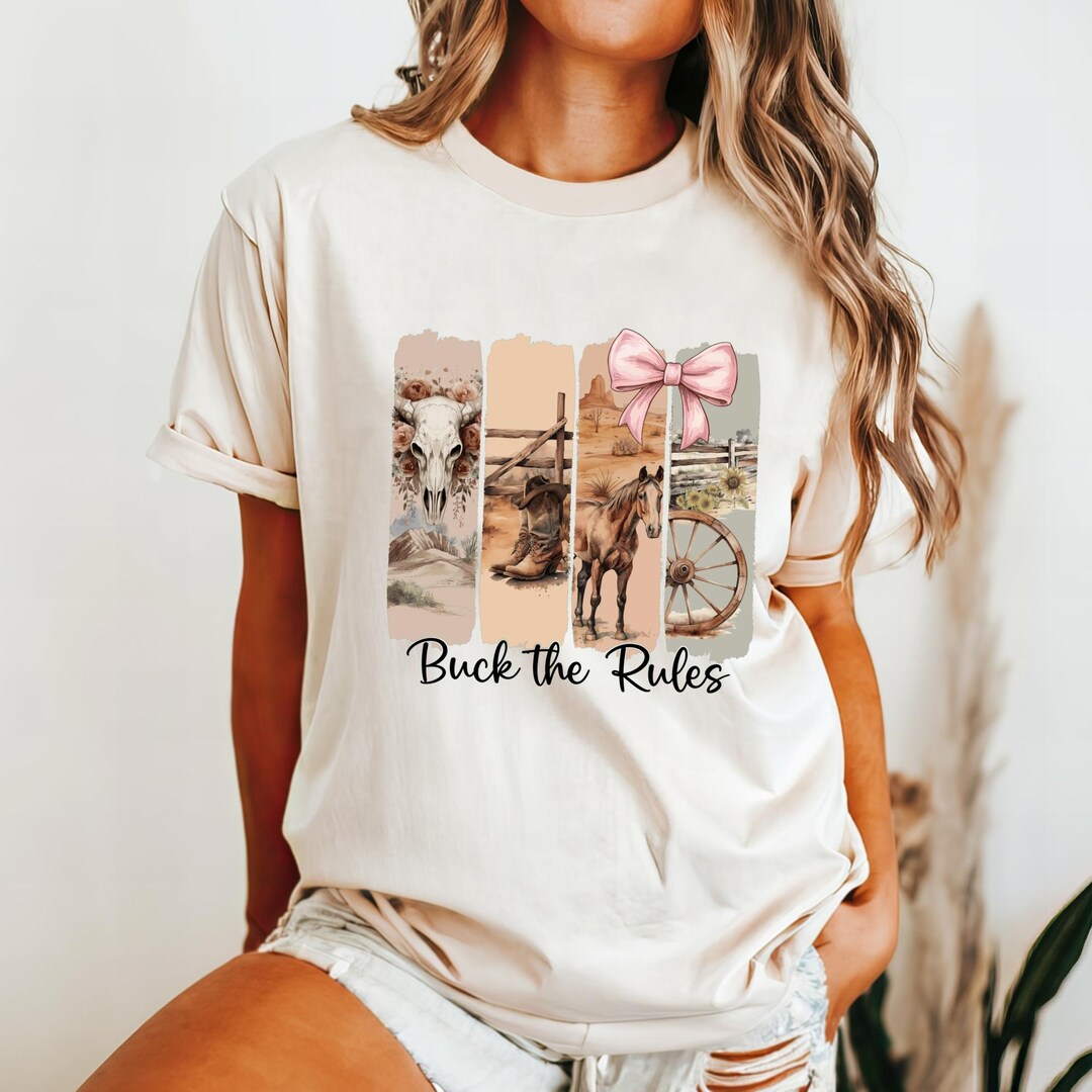 Funny Western Buck the Rules Shirt, Funny Western Women Sweatshirt, Funny Mother Day Gift, Funny ...