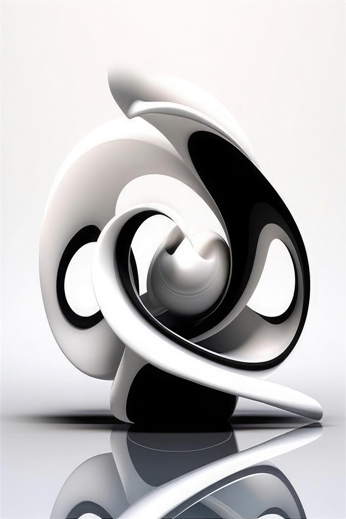 Black and White Abstract Art Print. Modern Home Decor (digital Download ...