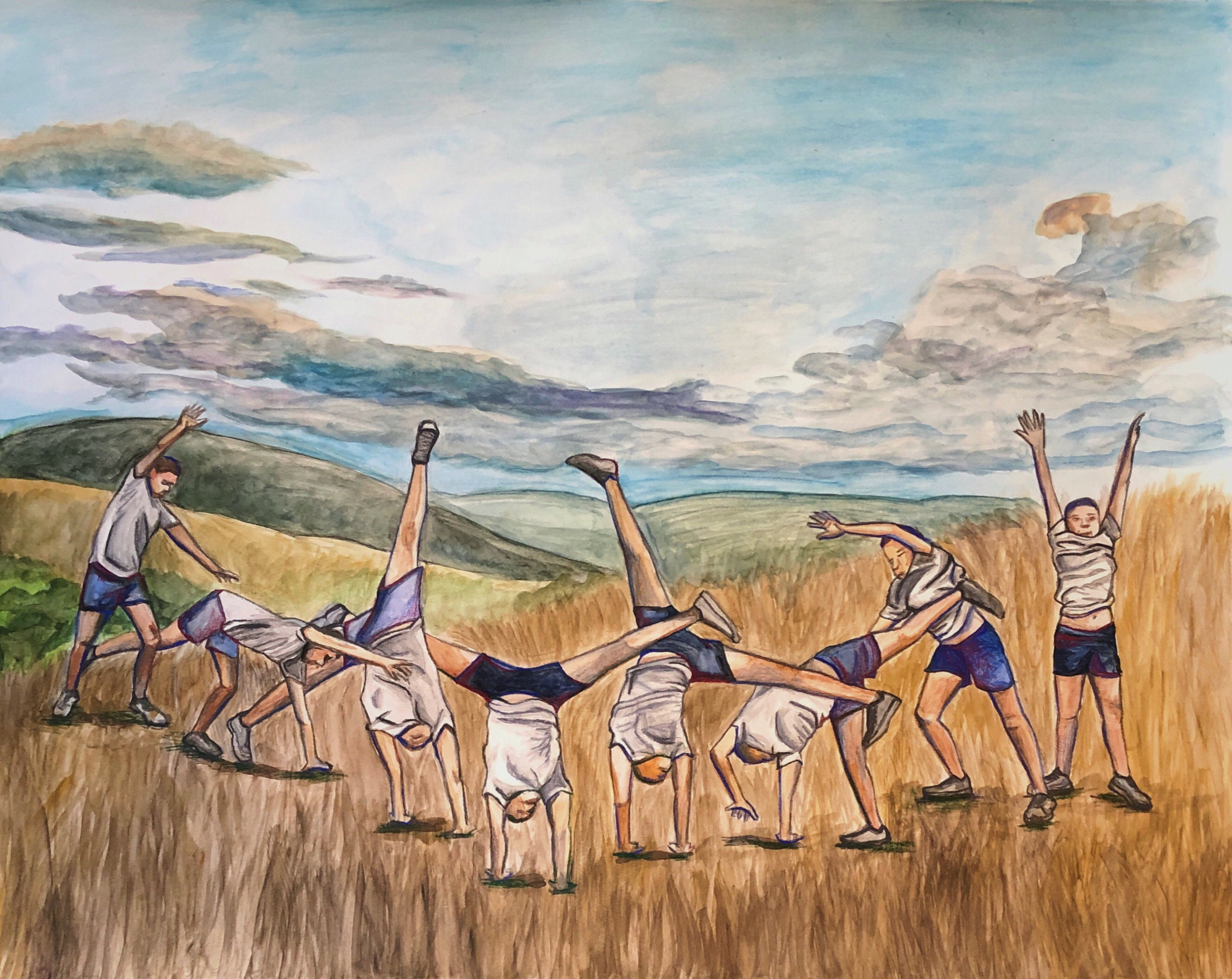 Cartwheel Poster Print - Etsy