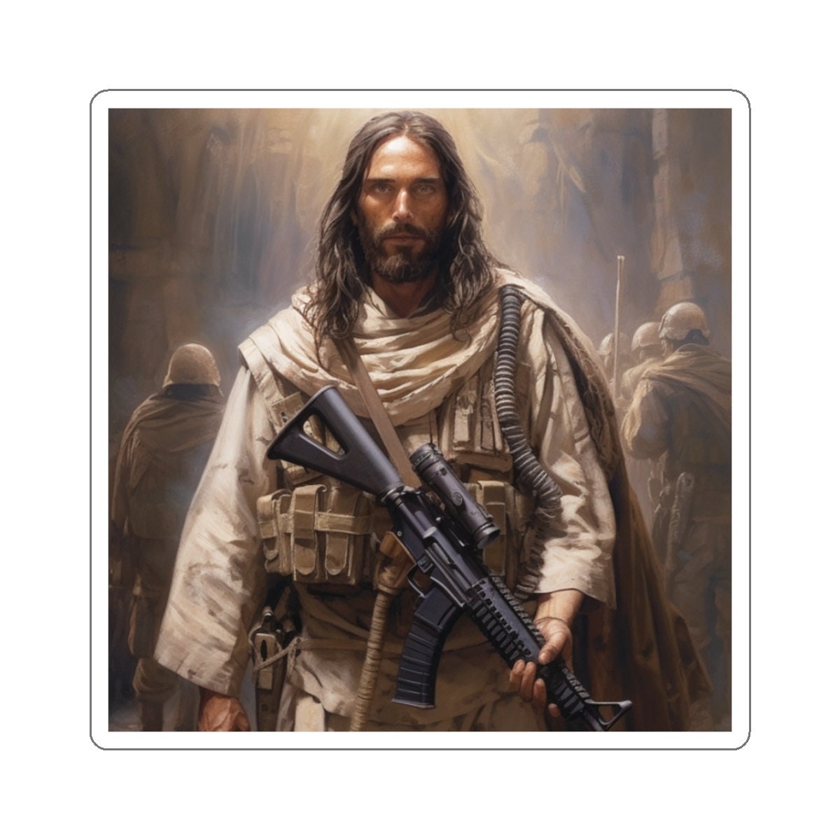 TACTICAL JESUS STICKER Popular Right Now Gift Sticker Gift for Him ...