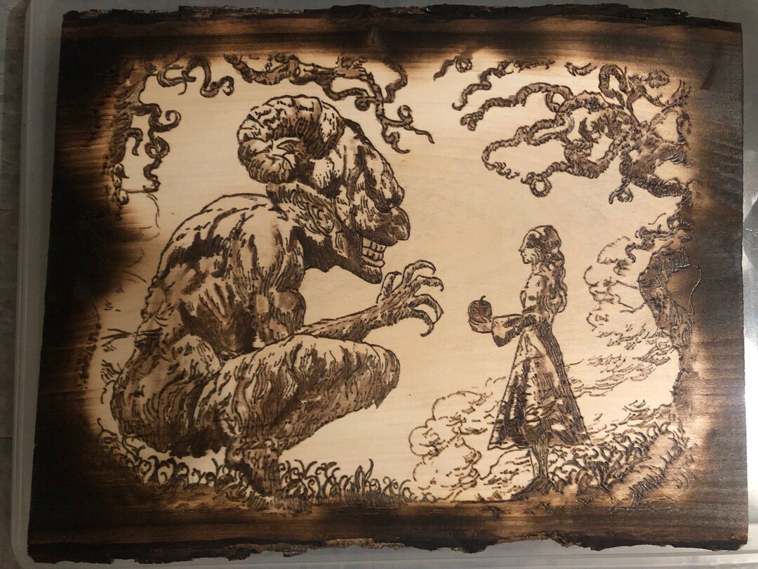 Ymir Fritz and the Devil of All Earth Woodburn Art Wood - Etsy