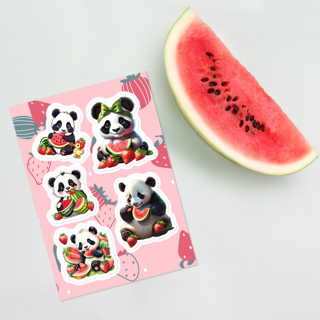 Panda Picnic Sticker Sheet - Etsy