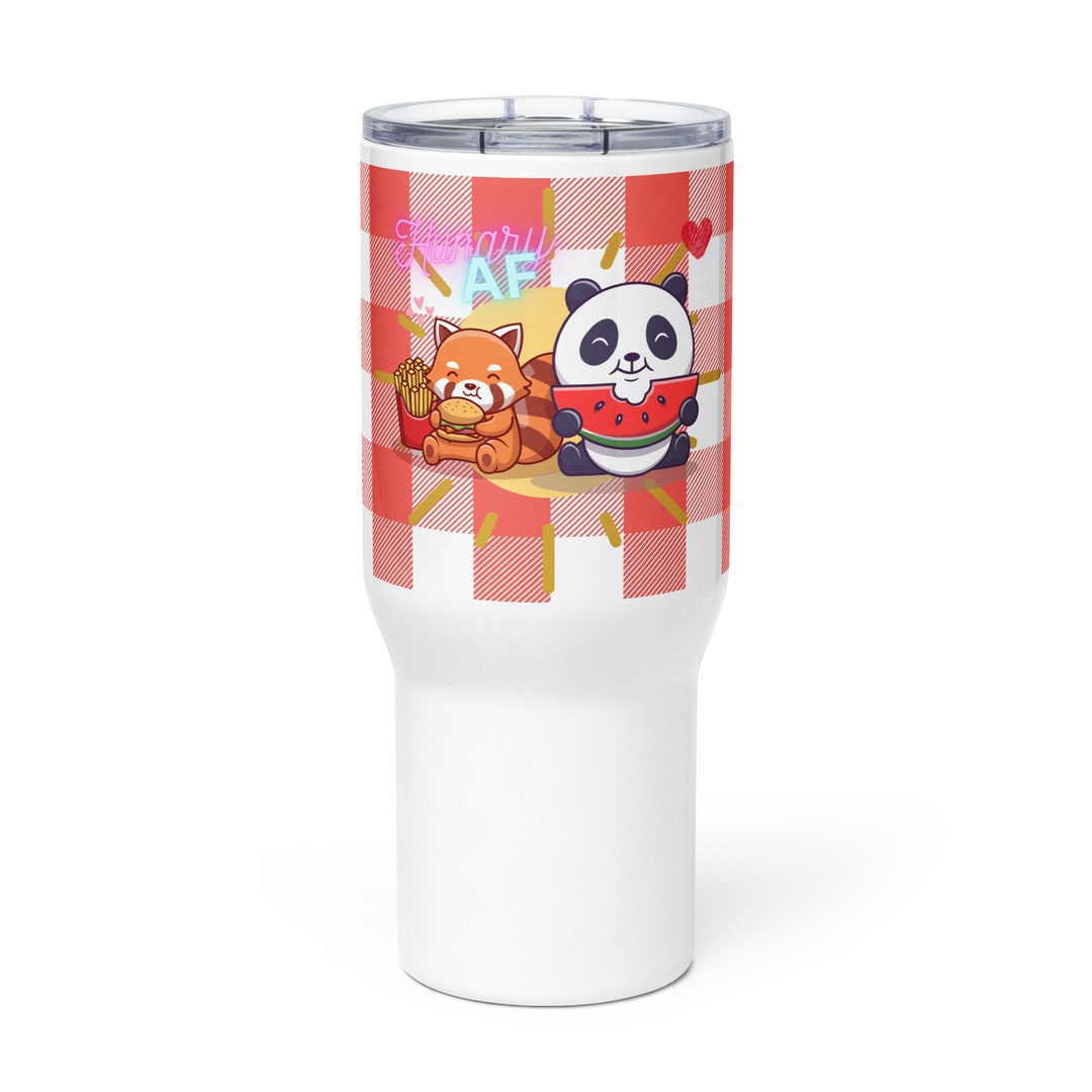 Panda & Fox Travel Mug With a Handle - Etsy