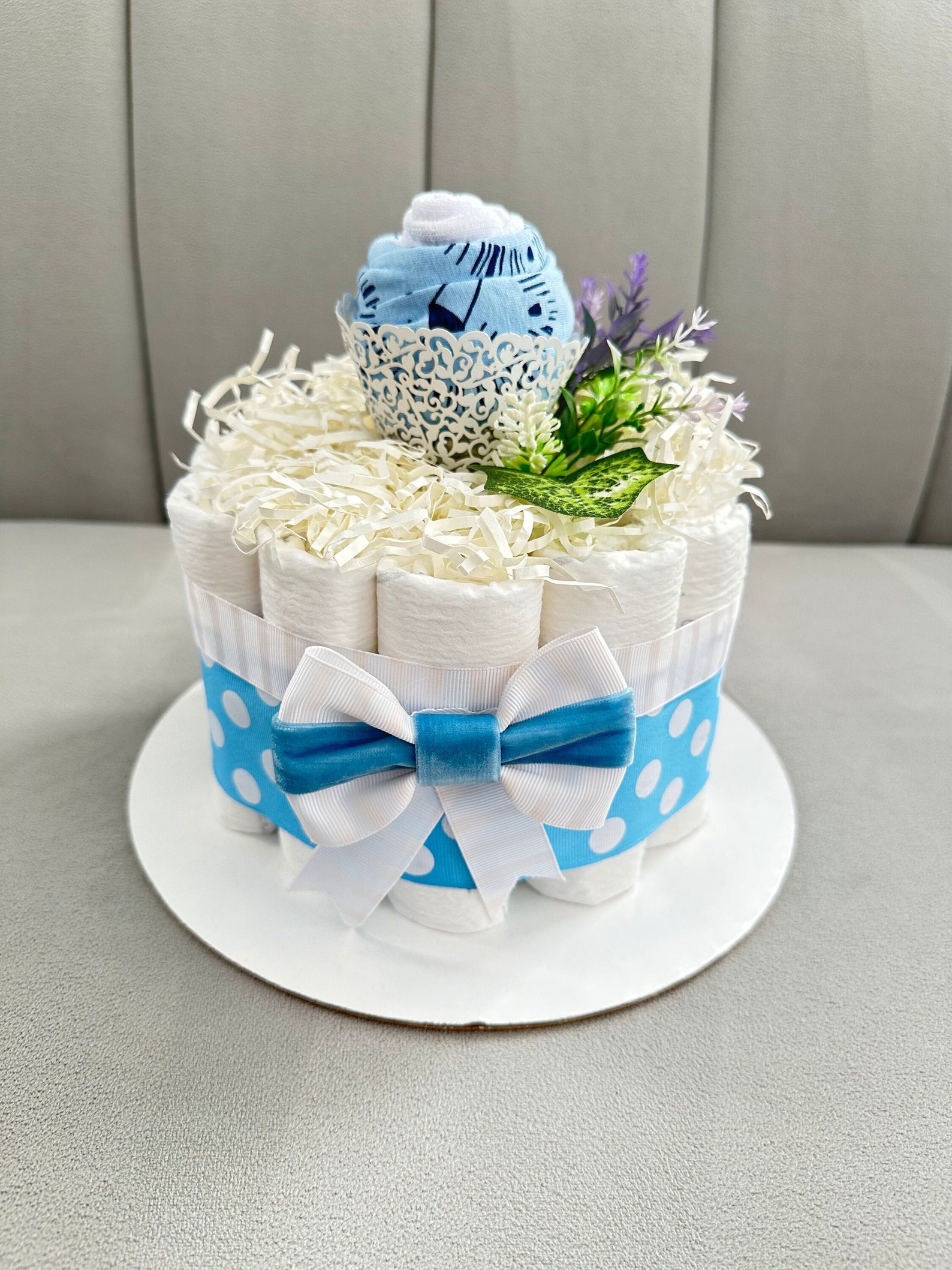 Mini Diaper Cake Gift Box: Baby Shower Centerpiece - Etsy