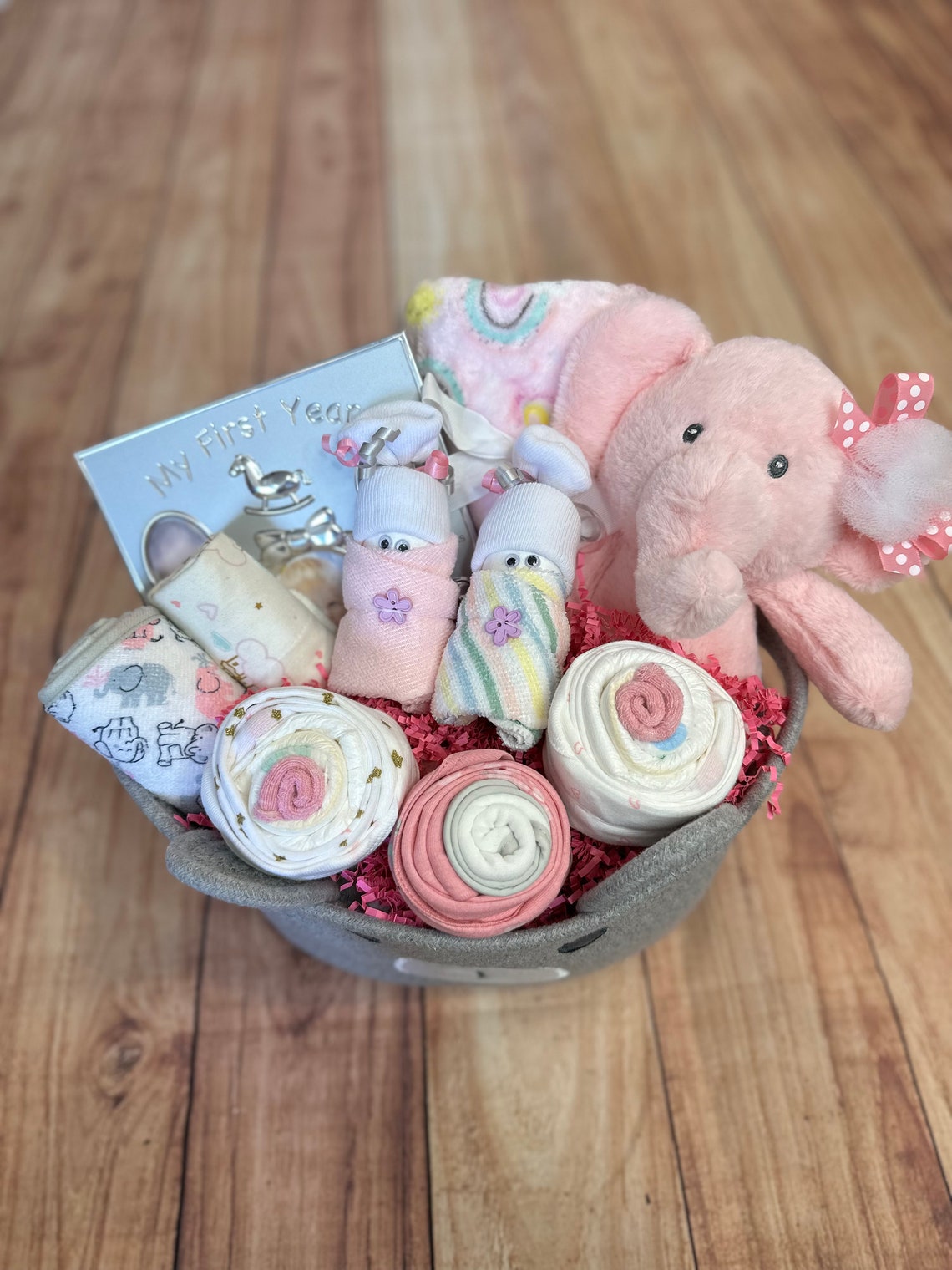 Baby Girl Gift Basket/new Baby Gift Basket/baby Shower Gift/welcome ...