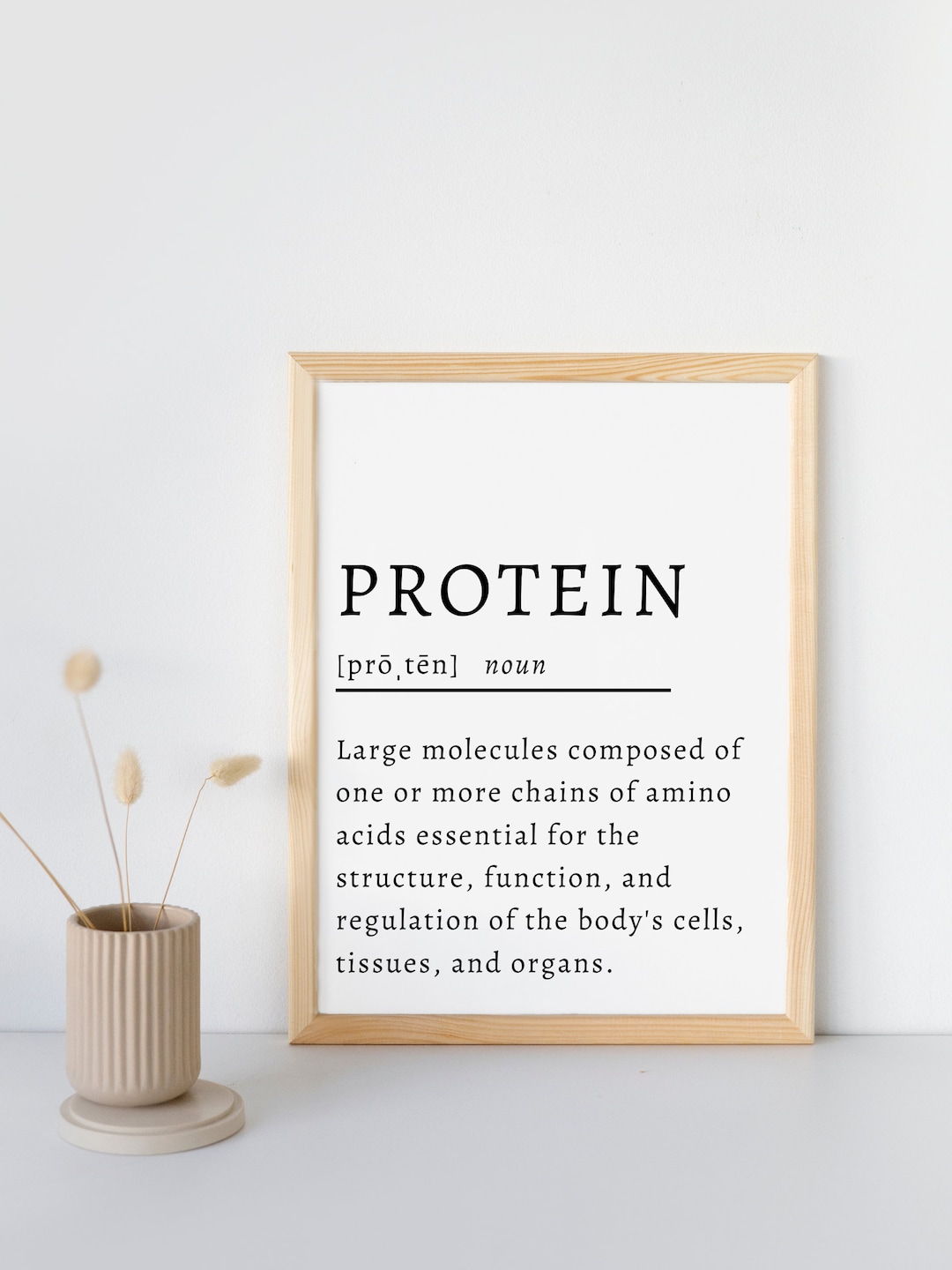 Nutrition Poster Protein Definition - Etsy