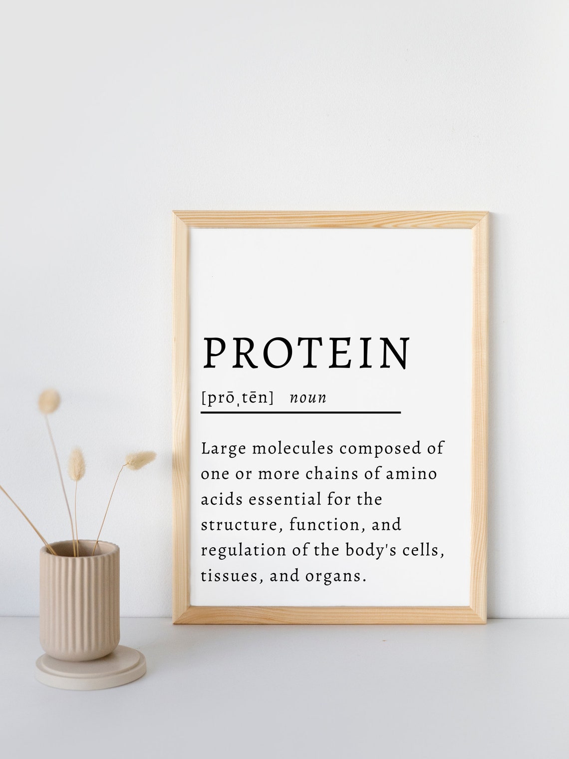 Nutrition Poster Protein Definition - Etsy