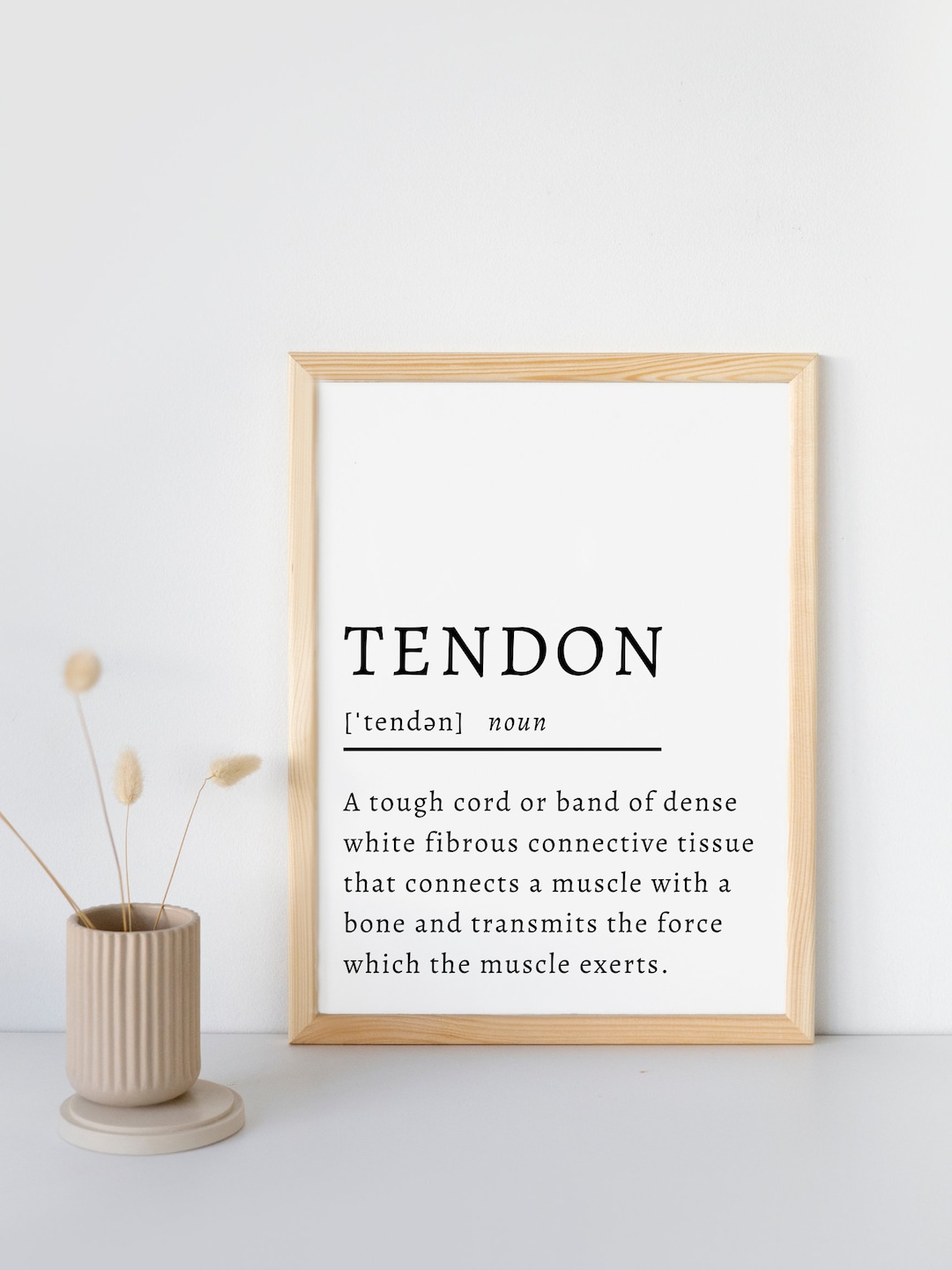 Massage Therapy Poster Tendon Definition - Etsy