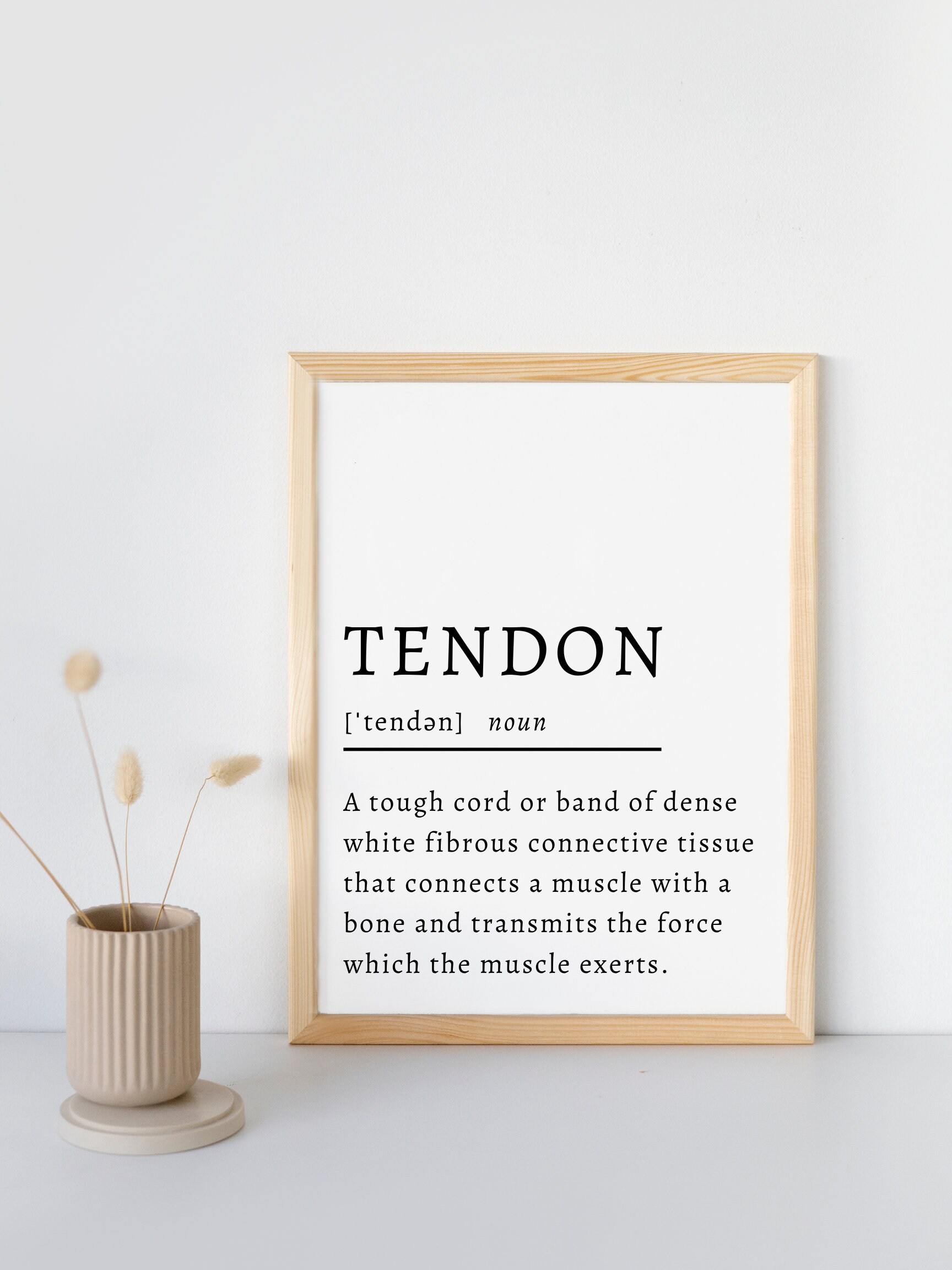 Massage Therapy Poster Tendon Definition - Etsy