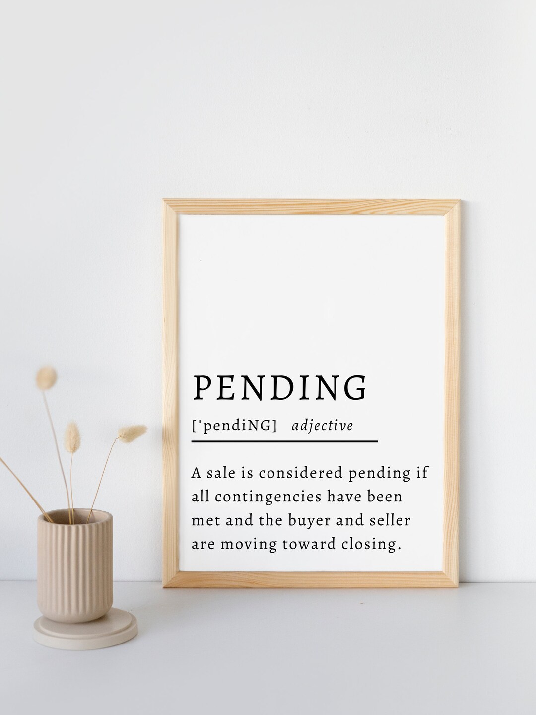 Real Estate Agent Gift (pending Definition) - Etsy