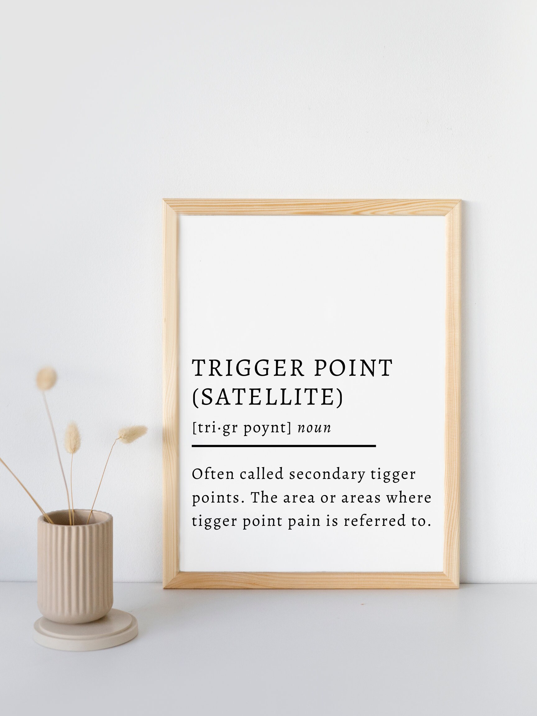 Massage Therapy Poster Trigger Point Trio Definition - Etsy
