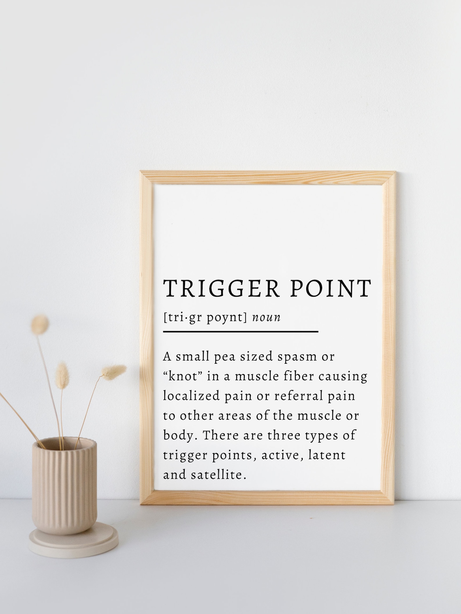 Massage Therapy Poster Trigger Point Trio Definition - Etsy