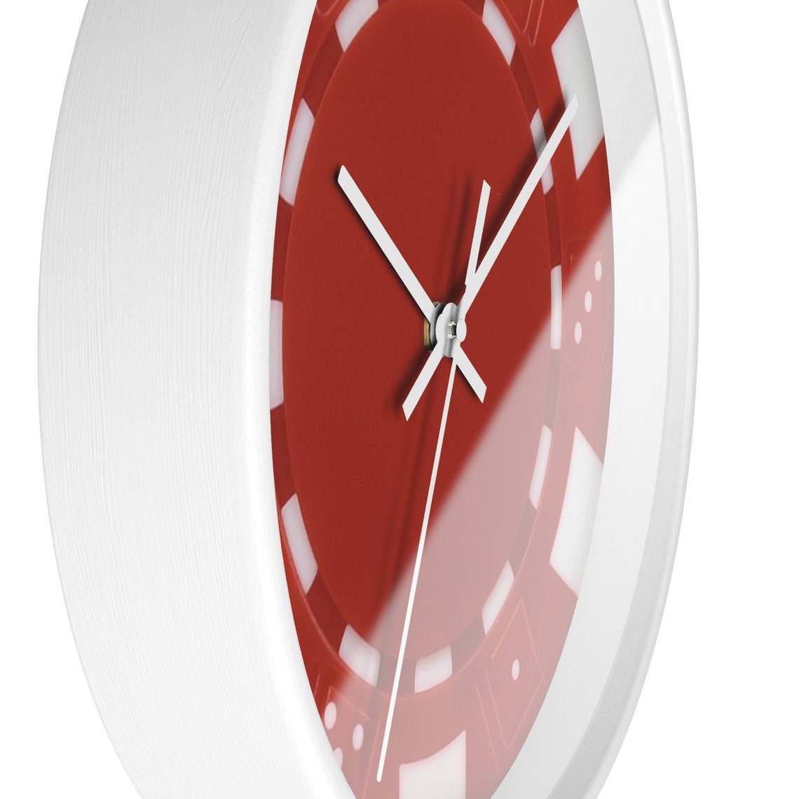 Poker Chip Wall Clock | Casino-themed Decorative Timepiece for Game ...