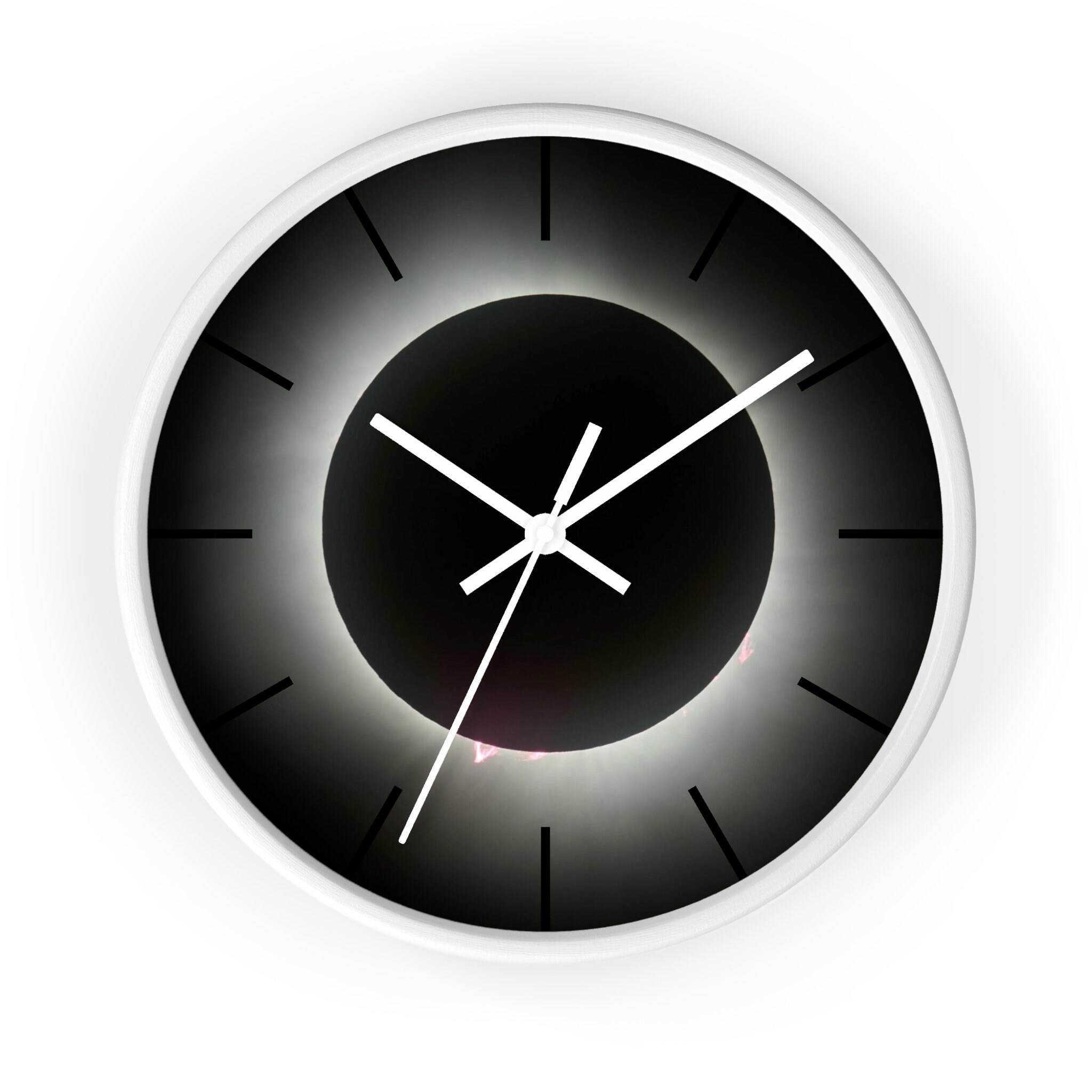 Total Solar Eclipse Commemorative Wall Clock Celestial Event Timekeeper ...