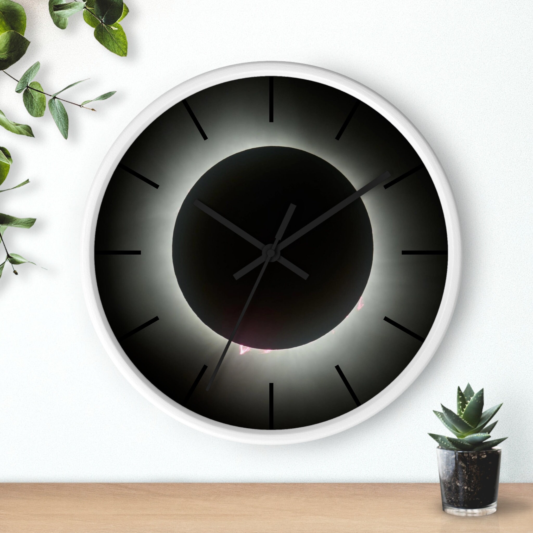 Total Solar Eclipse Commemorative Wall Clock Celestial Event Timekeeper ...