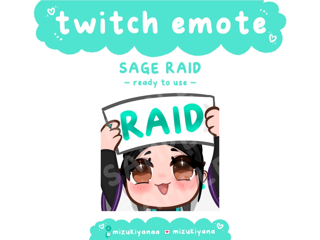 Cute Valorant Sage Raid Emote | for Twitch Discord Youtube Kick ...