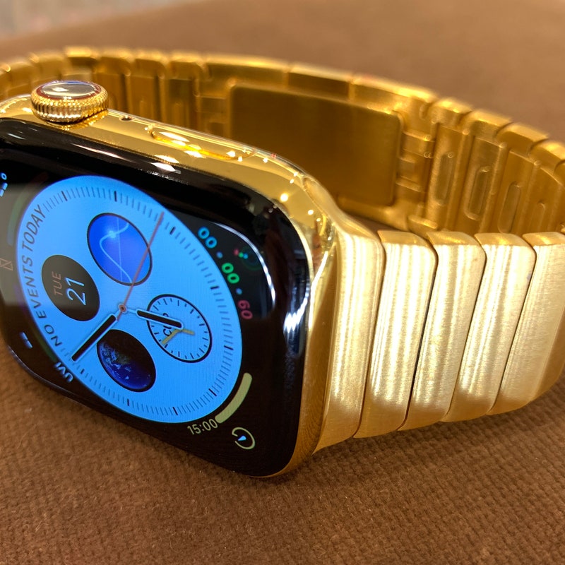 14k Solid Gold Apple Watch Band - Etsy