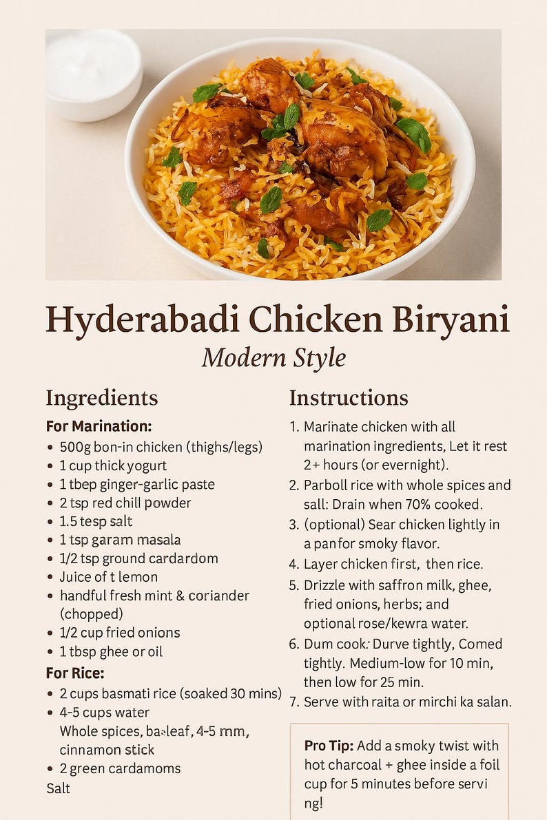 Modern Authentic Hyderabadi Biryani Recipe | Indian Rice Dish | Instant ...