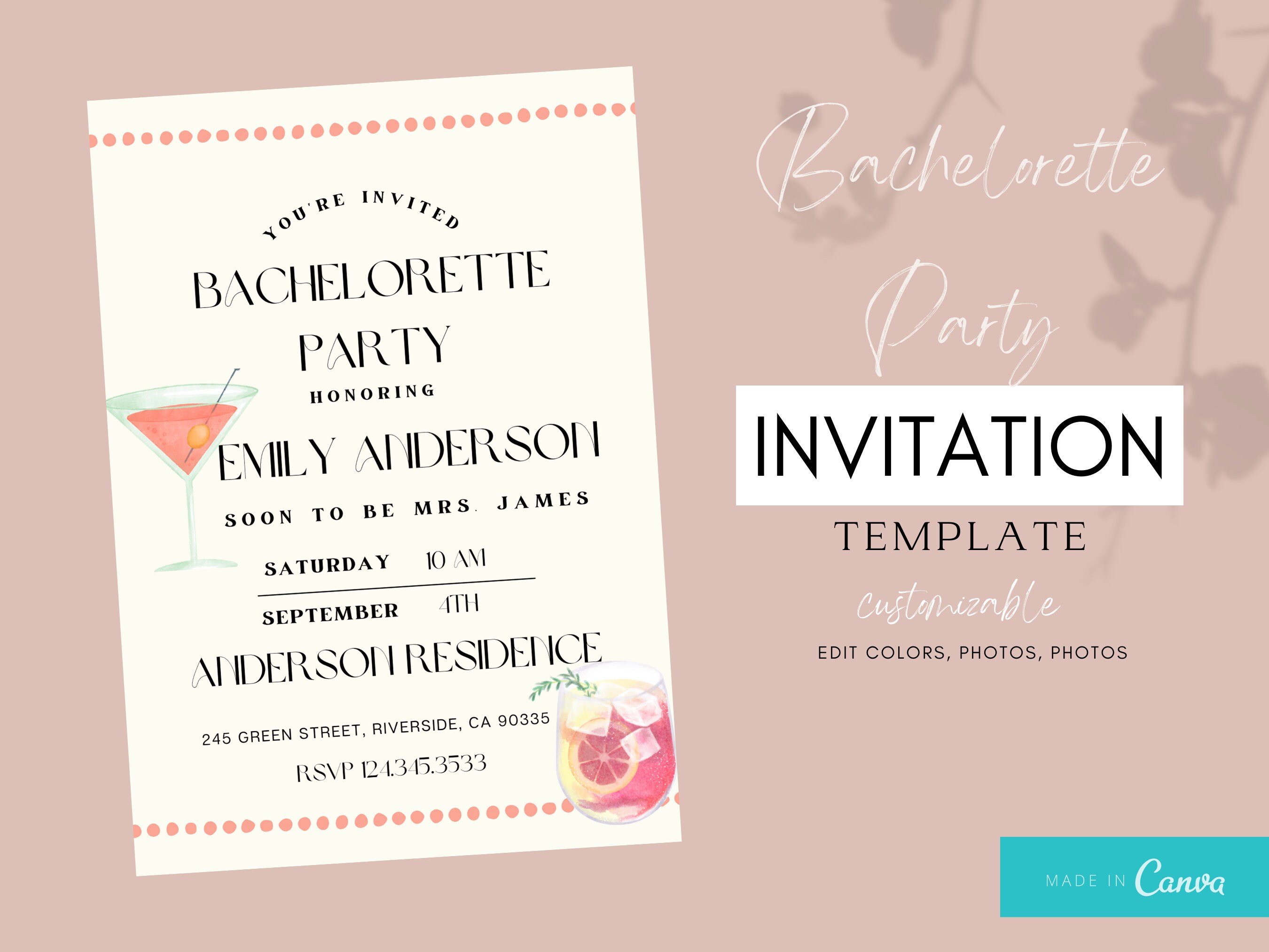 Personalized Bachelorette Party Invites: Create Your Dream Celebration ...