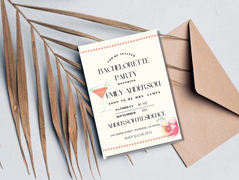 Customizable Bachelorette Party Invitation | Create Your Perfect Invite ...