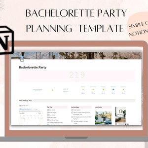 Editable Party Planning Notion Template for Bachelorette Party ...